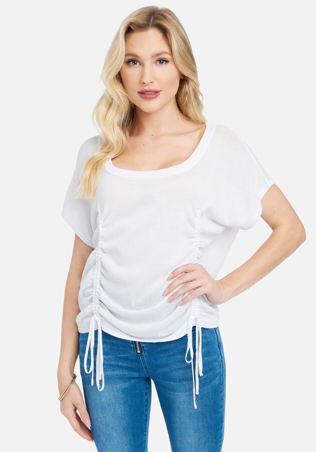 Bebe Double Draw String Top - ShopStyle