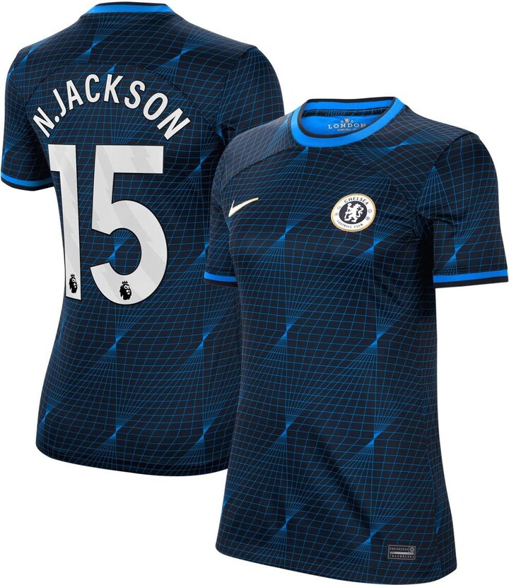 Nike Women's Nicolas Jackson Navy Chelsea 2023/24 Away Stadium Replica ...