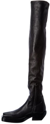Bottega Veneta Zebra-Print Fur Over-The-Knee Boots - ShopStyle