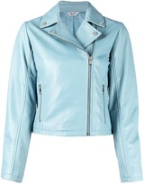 Blue Leather Jacket | Shop the world’s largest collection of fashion ...
