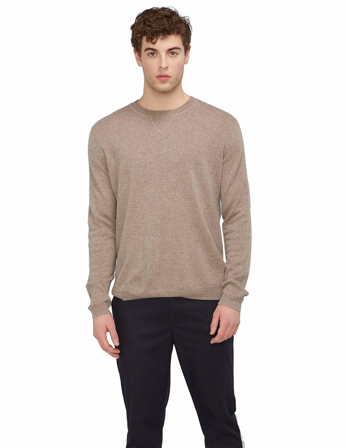 State Cashmere Men’s 100% Pure Cashmere Regular Fit Crew Neck Long ...
