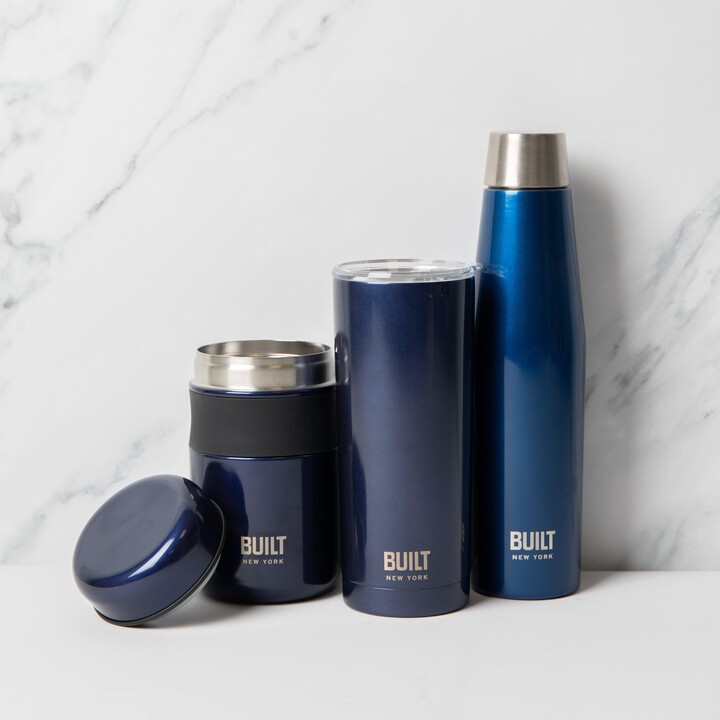 BUILT New York BUILT Labelled Perfect Seal 540ml Blue Hydration Bottle ...