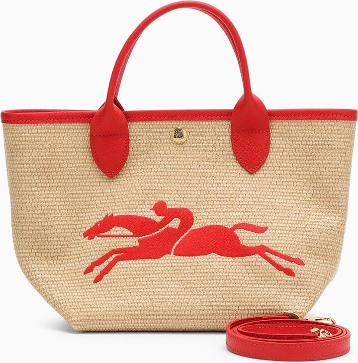 Longchamp Red/Beige S Le Panier Bag - ShopStyle