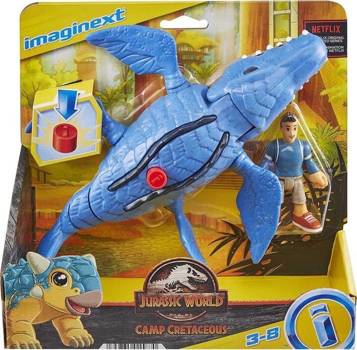 Fisher-Price Imaginext Jurassic World Camp Cretaceous Mosasaurus And ...