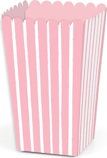 Big Dot of Happiness Pink Stripes - Simple Party Favor Popcorn Treat ...