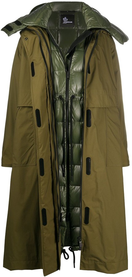 MONCLER GRENOBLE Tervela oversized down parka - ShopStyle Outerwear