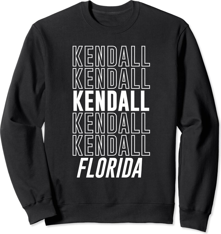 Florida City Retro Stacked Font Retro Kendall Florida City Stacked ...