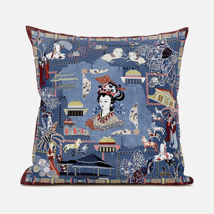 Amrita Sen Designs Amrita Sen Wu Zetian Indoor Outdoor Pillow Zip - ShopStyle