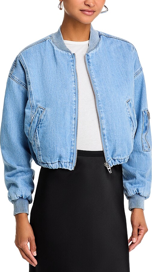 Blank NYC Denim Bomber Jacket - ShopStyle