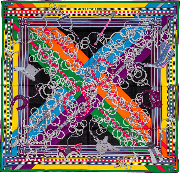 Hermes Châle 140 cashmere scarf - ShopStyle Scarves & Wraps