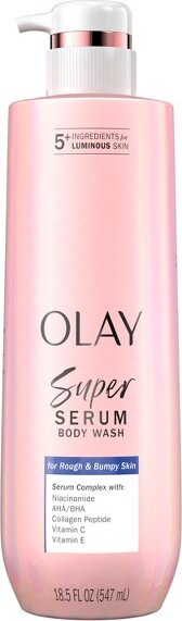 Olay Super Serum Body Wash for Rough and Bumpy Skin - 18.5 fl oz ...