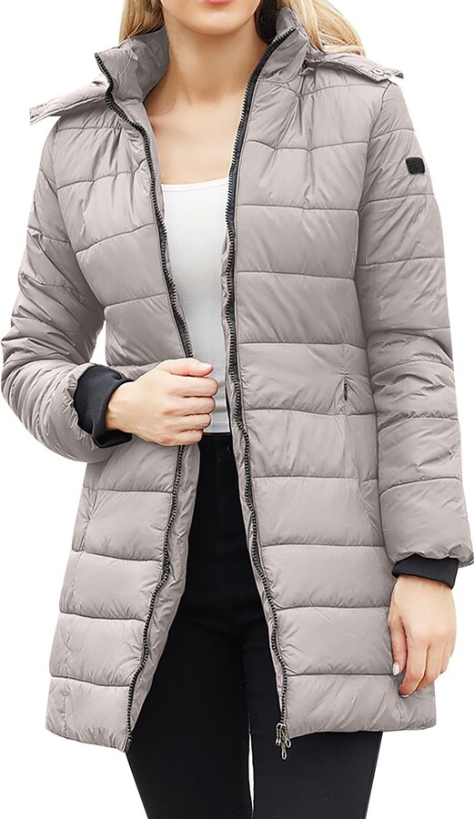DGZTWLL Women's Winter Hooded Puffer Jacket - ShopStyle