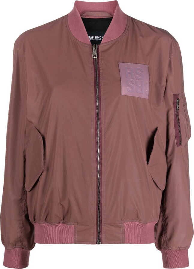 Raf Simons Logo-Patch Bomber Jacket - ShopStyle