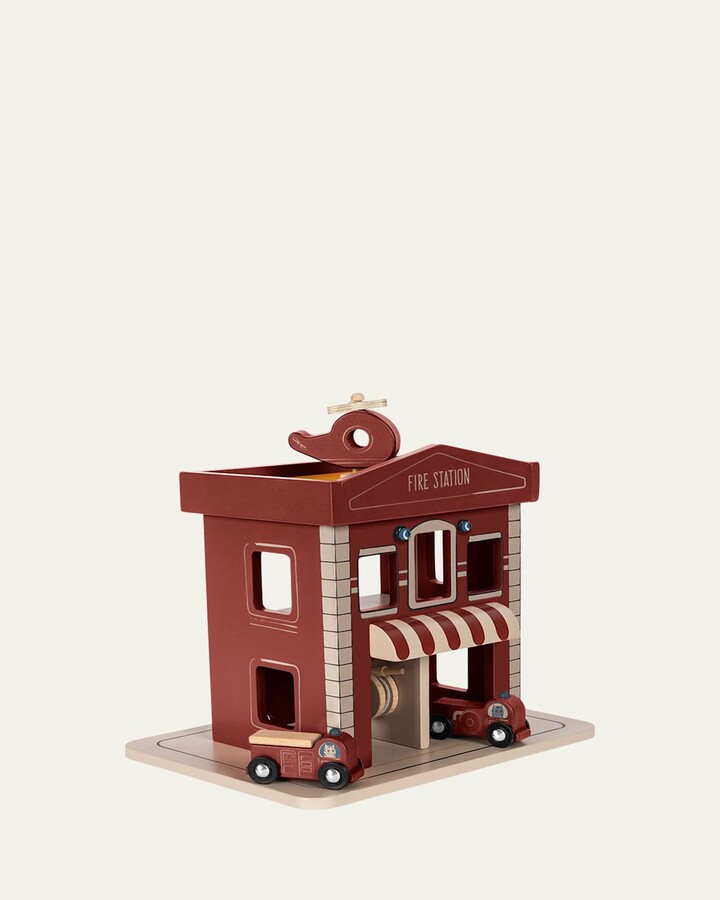 Konges Slojd Wooden Fire Station Toy Set - ShopStyle Baby Feeding Tableware
