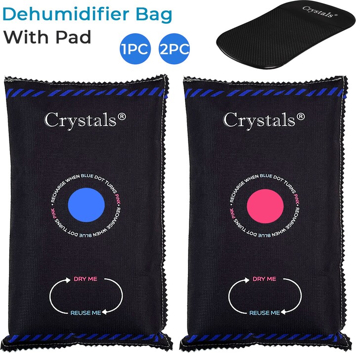 Dyzi 2x1kg Car Home Dehumidifier Bag Reusable Moisture killer Humidity ...