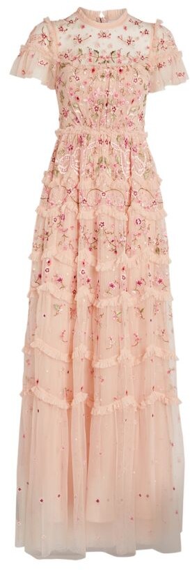 Needle & Thread Embroidered Elsie Ribbon Gown - ShopStyle Maxi Dresses