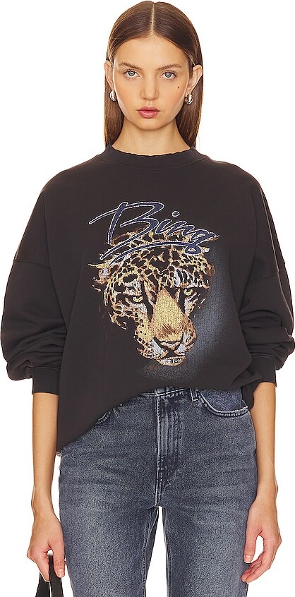 Anine Bing Harvey Leopard Crew - ShopStyle