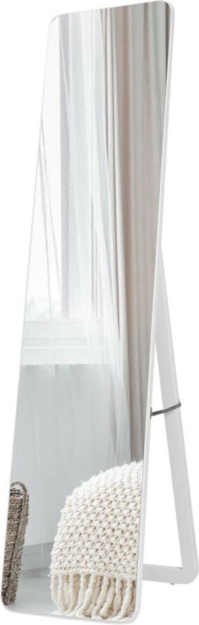 Hivvago Full Length Frameless Wall Mountable Floor Mirror-White - ShopStyle