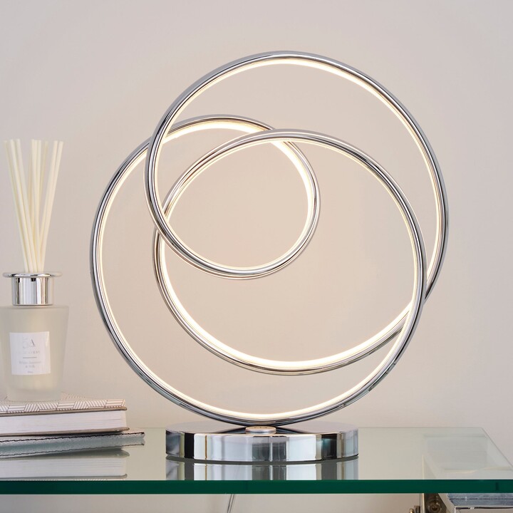 Dunelm Lasse Integrated LED Touch Dimmable Table Lamp Silver - ShopStyle