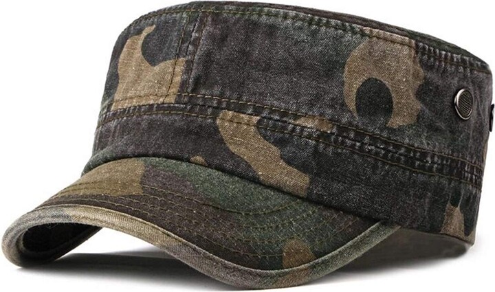 CHENNUO Camouflage Army Cap Classic Military Style Hat Adjustable Mens ...