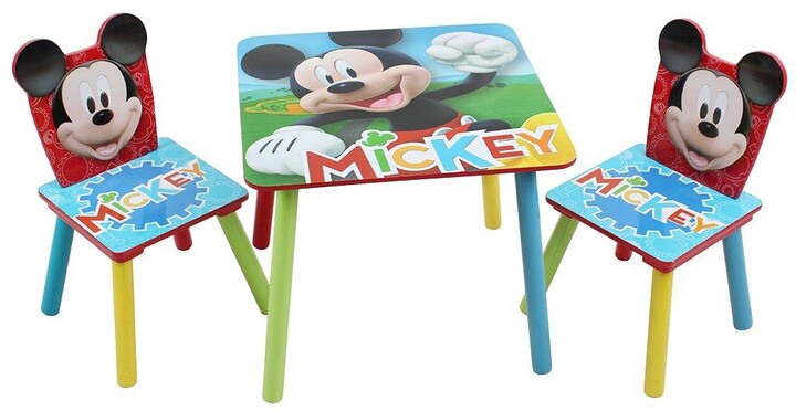 Mickey Mouse Mickey Mouse Wooden Table And 2 Chair Set - ShopStyle