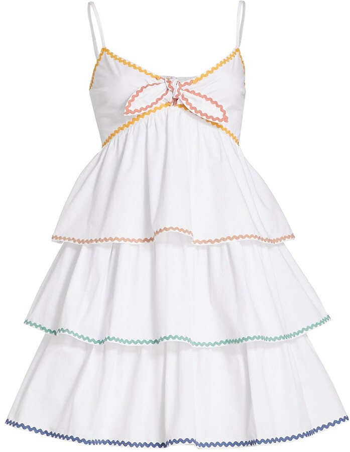 ENGLISH FACTORY Colorblock Wave Minidress - ShopStyle