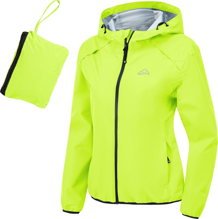 Rdruko Womens Packaway Waterproof Jackets Llightweight Running Cycling ...