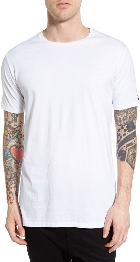Zanerobe Flintlock Longline Crew Neck T-Shirt - ShopStyle