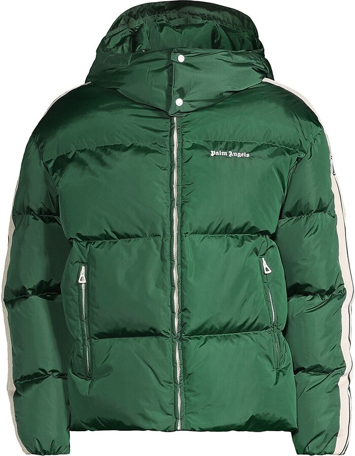 Palm Angels Hooded Puffer Track Jacket - ShopStyle
