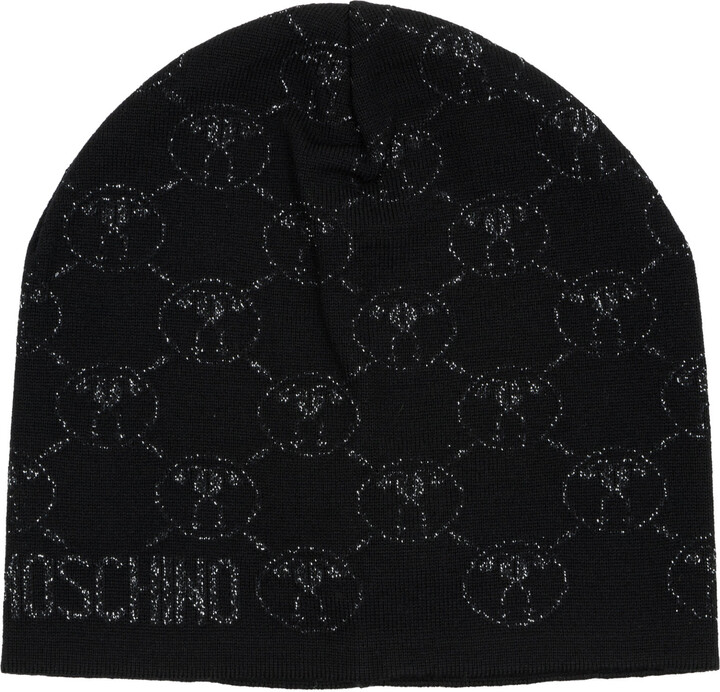 Moschino Double Question Mark Wool Beanie - ShopStyle Hats