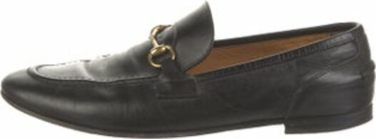 Gucci 1955 Horsebit Accent Leather Loafers - ShopStyle