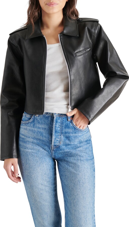 Steve Madden Verone Faux Leather Jacket - ShopStyle