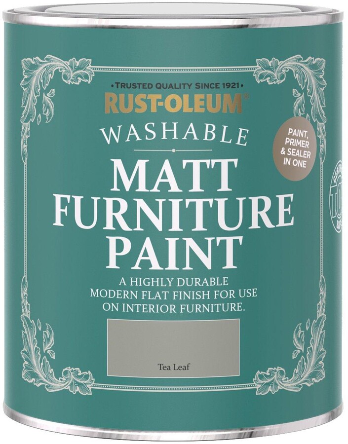 Rust Oleum Rust-Oleum Rust-Oleum Matt Furniture Paint Tea Leaf 750Ml ...
