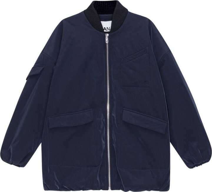 Ganni Oversized Bomber Jacket - ShopStyle