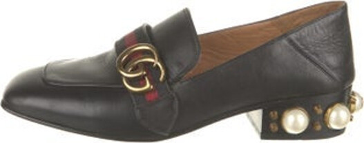 Gucci Marmont Double G Logo Loafers - ShopStyle