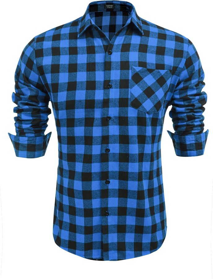 COOFANDY Men's Traditional Flannel Shirt - ShopStyle