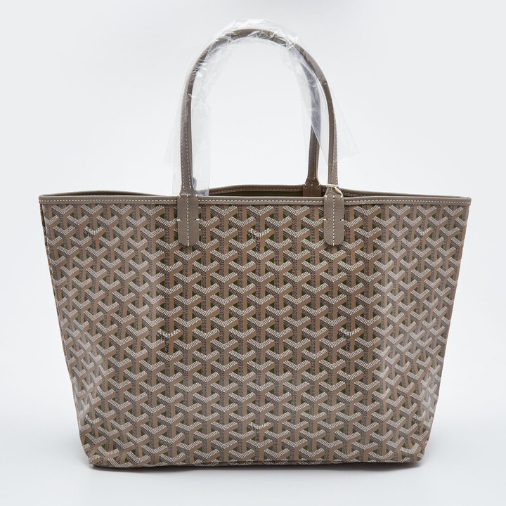 Goyard Beige Goyardine Coated Canvas and Leather Saint Louis PM Tote ...