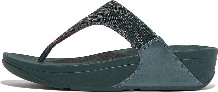 FitFlop Lulu Glitz Toe-Post Sandals - ShopStyle