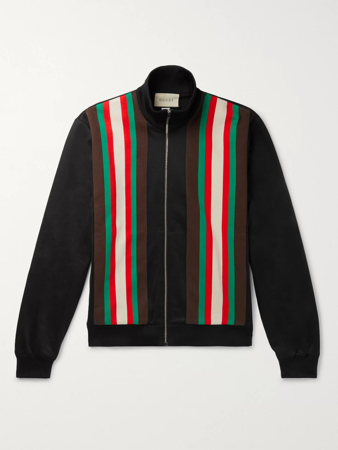 Gucci Striped Tech-Jersey Track Jacket - ShopStyle