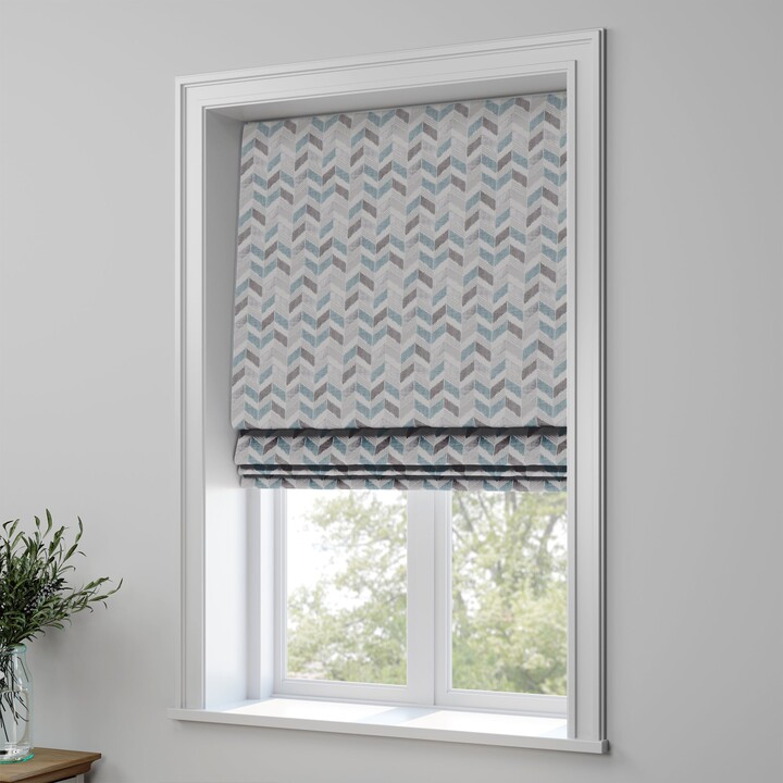Dunelm Zena Made to Measure Roman Blind Zena Duck Egg - ShopStyle Curtains