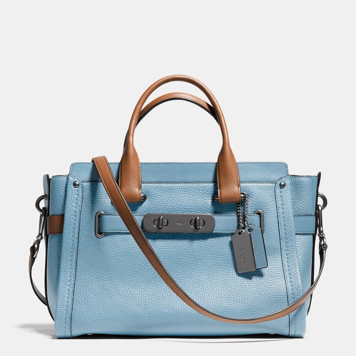 Coach Swagger Carryall In Colorblock Leather - ShopStyle Satchels & Top ...