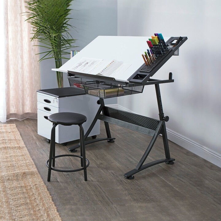 Studio Designs Fusion Craft Center Drafting Table with 24" Tray ...