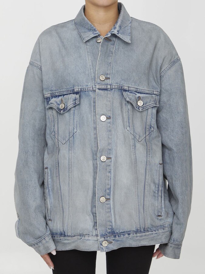 Balenciaga Oversized denim jacket - ShopStyle