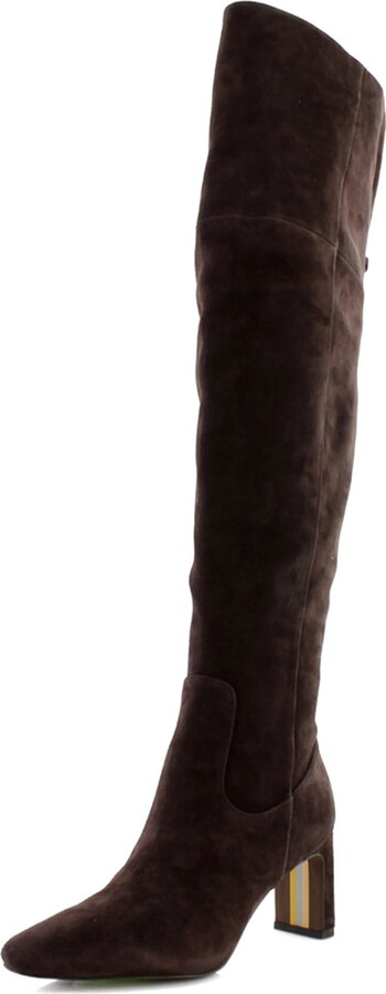 Sam Edelman Women's Shea Over-the-Knee Boot Cafe Noir Wide Calf 8 ...