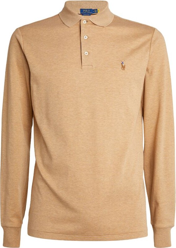 Polo Ralph Lauren Pima Cotton Long-Sleeve Polo Shirt - ShopStyle