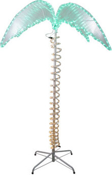 Northlight Seasonal Green and Tan Palm Tree Rope Light Outdoor ...