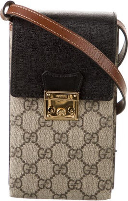 Gucci GG Supreme Padlock Phone Crossbody - ShopStyle