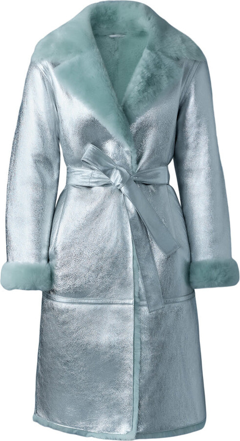 Mackage Kimberly Long Leather Shearling Coat - ShopStyle