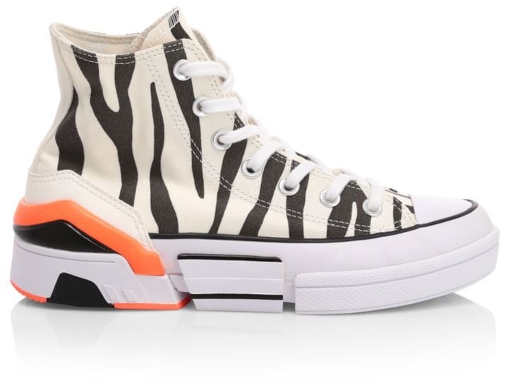 Converse Sun Blocked CPX70 Zebra-Stripe Canvas High-Top Sneakers ...