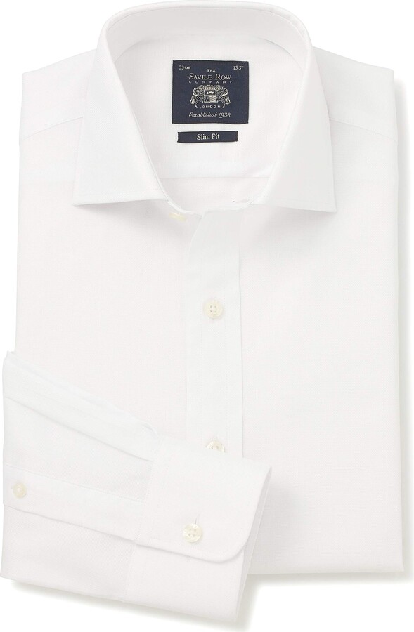 The Savile Row Company London Savile Row Company Men's White Fine ...